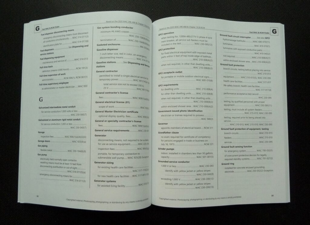 Fast WAC & RCW Finder – FAST WAC & RCW FINDER